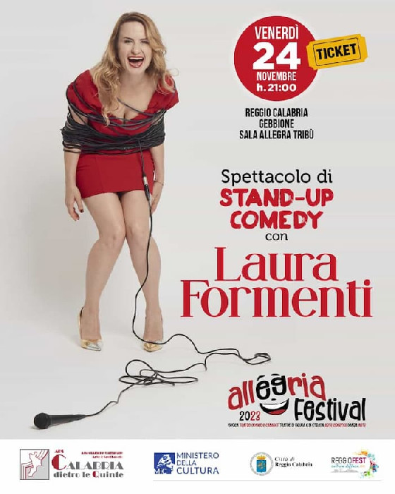 Spettacolo di Stand-up comedy con Laura Formenti :: U Riggitanu